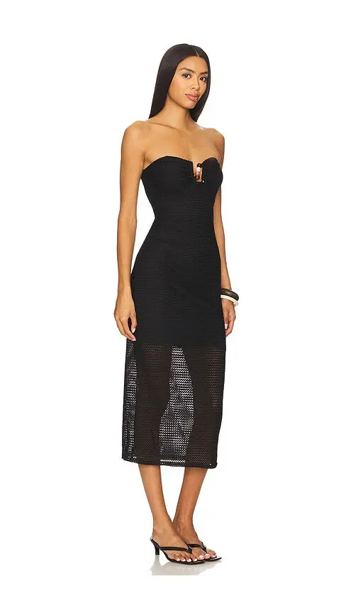Astr The Label Kasandra Strapless Crochet Dress