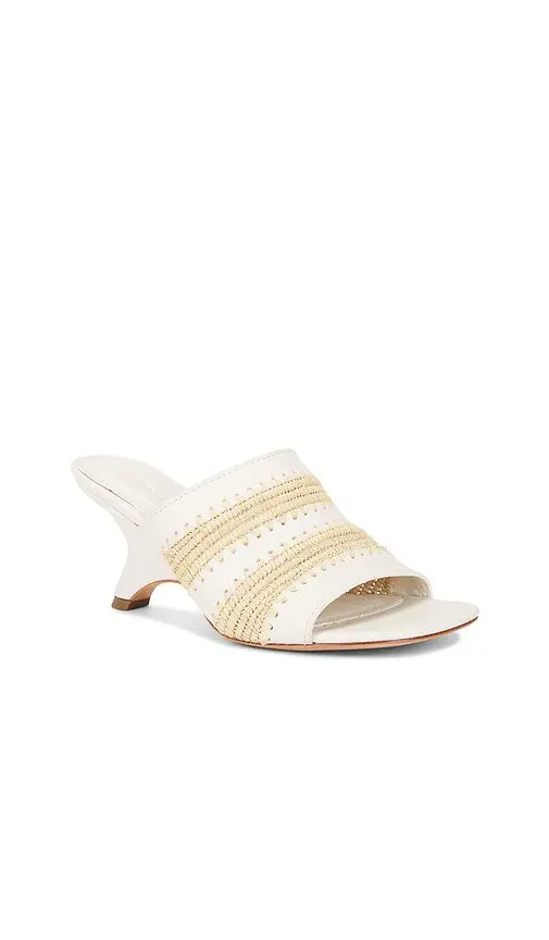 Simkhai Shadow Raffia Wedge Mule