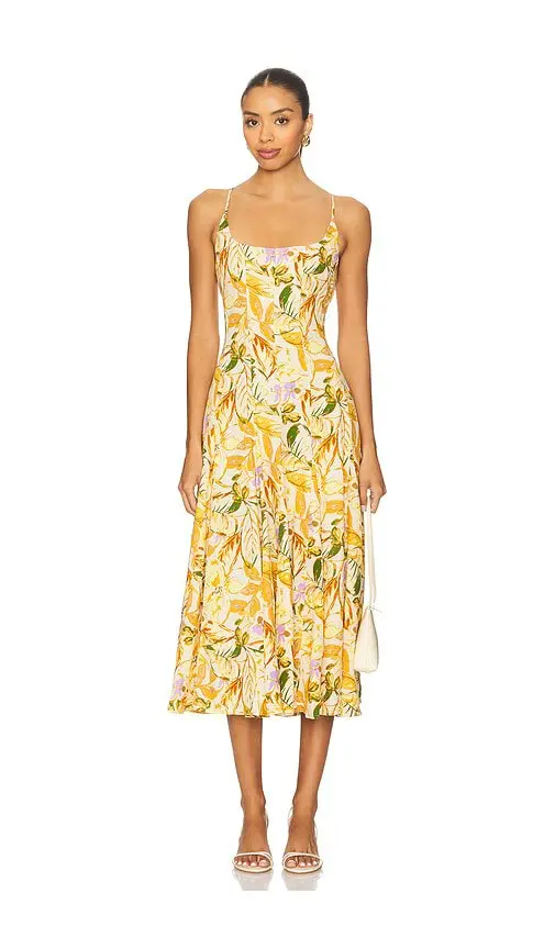 oliphant green dress MARIA DE LA ORDEN. Short mustard green dress. TS – Hibuy market main image 1