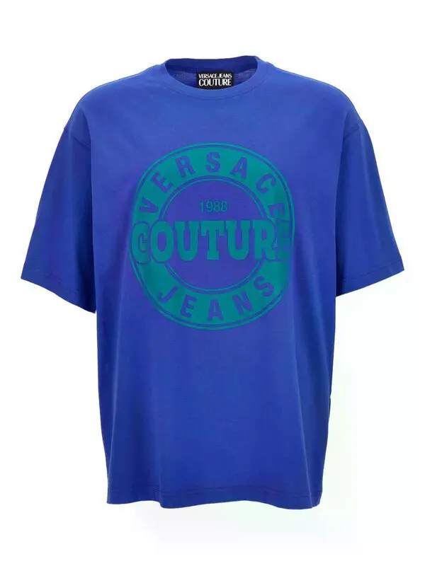 Versace Logo-print T-shirt - Blue