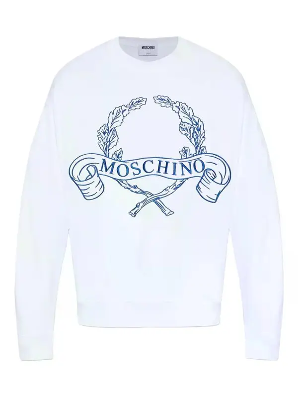 Moschino Embroidered Crewneck Sweatshirt - White