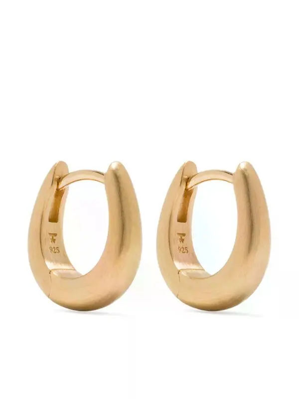 Tom Wood Liz Satin Huggie Earrings - Gold
