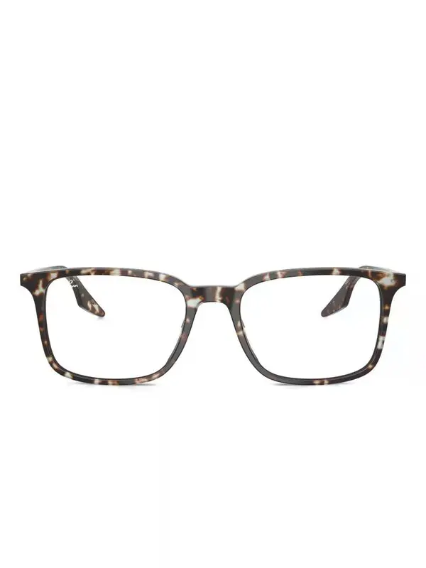 Ray-ban Tortoiseshell Square-frame Glasses - Brown