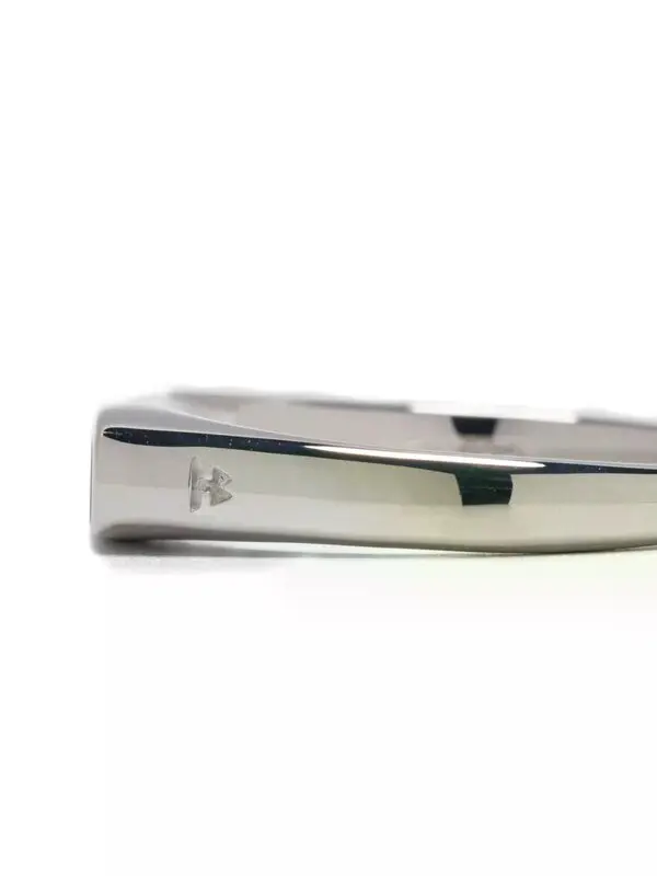 Tom Wood Larvikite Sterling Signet Ring