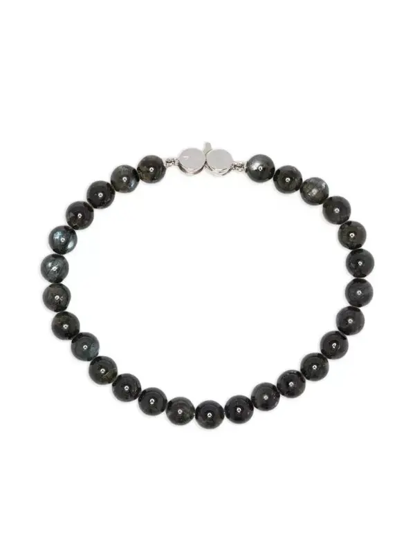 Tom Wood Larvikite Sterling Silver Bracelet - Black