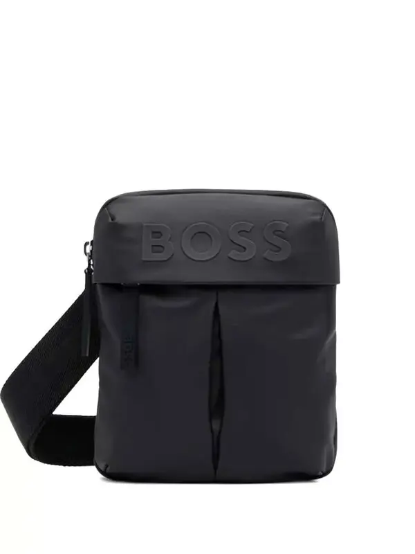 Hugo Boss Logo-embossed Shoulder Bag - Black