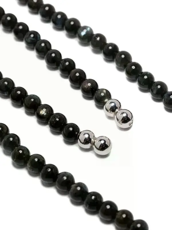 Tom Wood Larvikite Bead Necklace