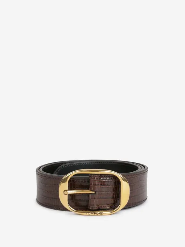 TOM FORD Leather Belt - Brown