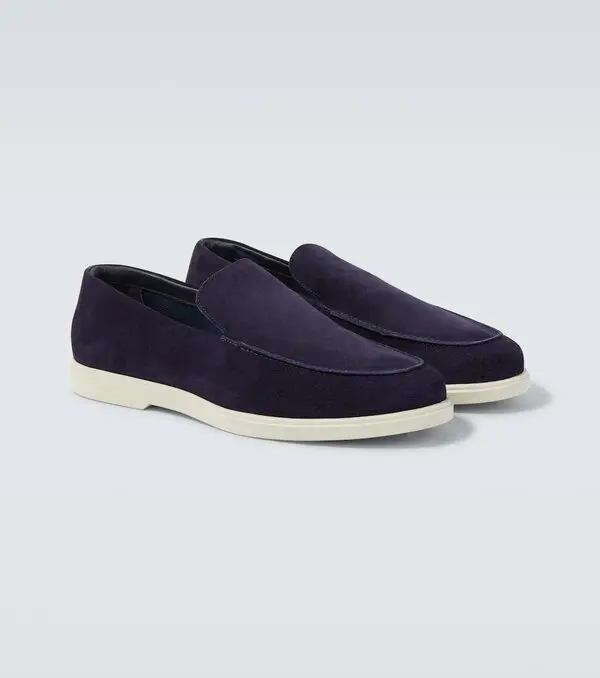 Frescobol Carioca Miguel Suede Loafers - Blue