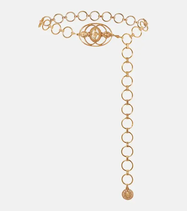 Chloé Amulet Logo Belt - Gold