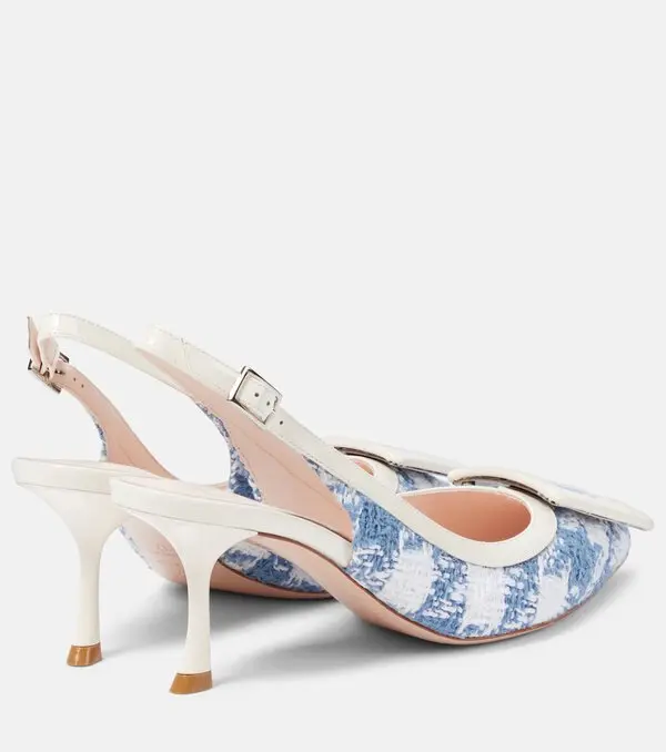 ROGER VIVIER Viv In The City 65 Slingback Pumps - White