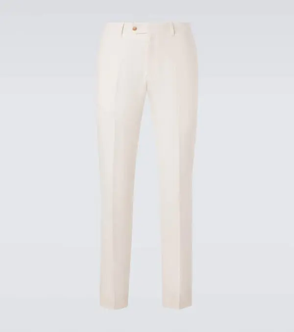 Frescobol Carioca Affonso Linen Straight Pants
