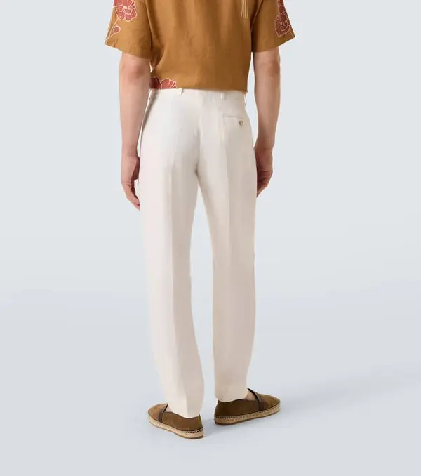 Frescobol Carioca Affonso Linen Straight Pants