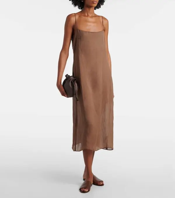 LESET Niko Ramie Midi Dress
