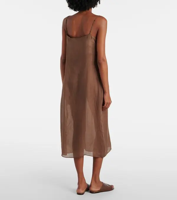 LESET Niko Ramie Midi Dress