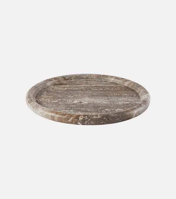 101 COPENHAGEN Enkei Large Travertine Tray - Grey