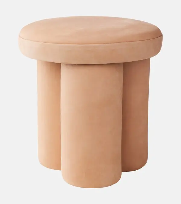 101 COPENHAGEN Big Foot Leather Stool - Beige