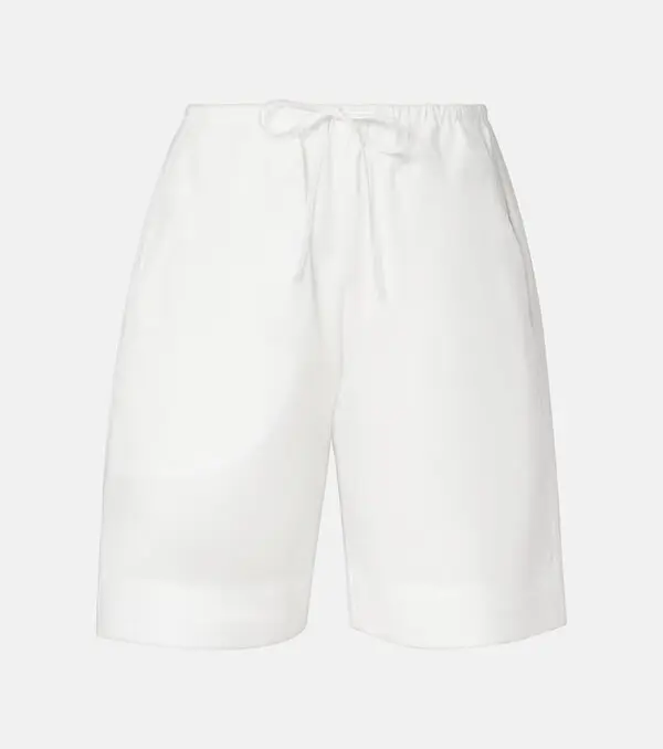 LESET Kyoto Cotton Shorts - White