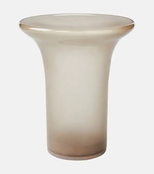 101 COPENHAGEN Trumpet Tall Glass Side Table - Brown