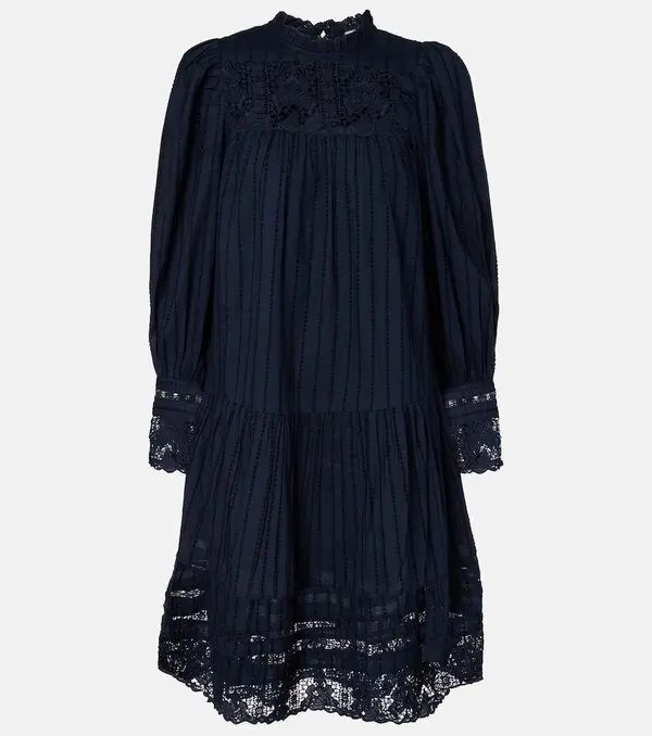 Ulla Johnson Lace And Cotton Minidress