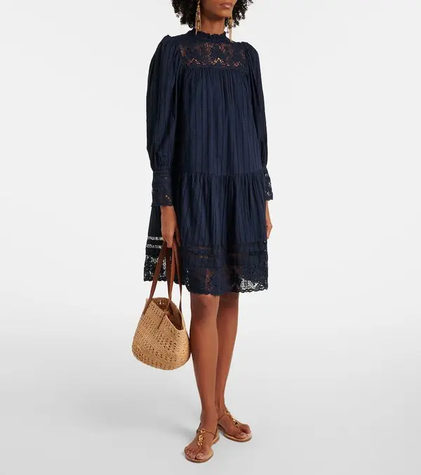 Ulla Johnson Lace And Cotton Minidress