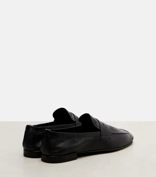 Prada Leather Loafers - Black
