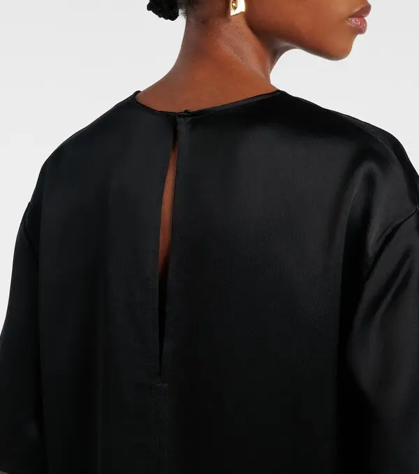 LESET Barb Satin T-shirt - Black