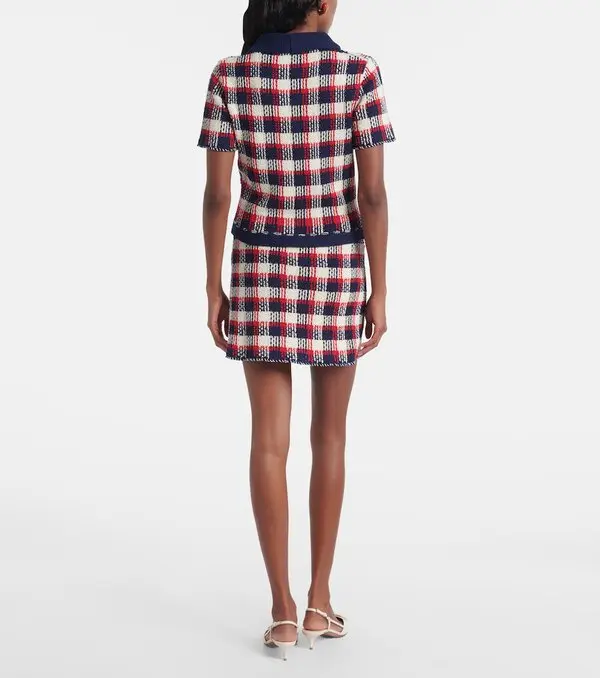 Valentino Garavani Checked Cotton Cardigan