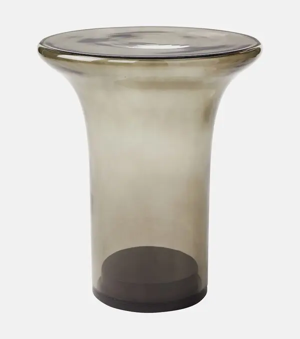101 COPENHAGEN Trumpet Tall Glass Side Table - Grey