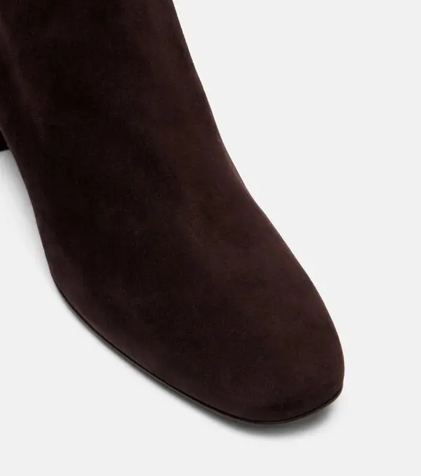 TOD'S 35 Suede Ankle Boots - Brown