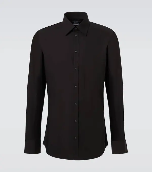 Dolce & Gabbana Cotton Poplin Shirt - Black