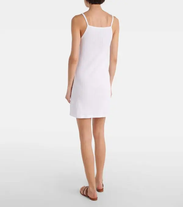 LESET Pointelle Cotton Minidress