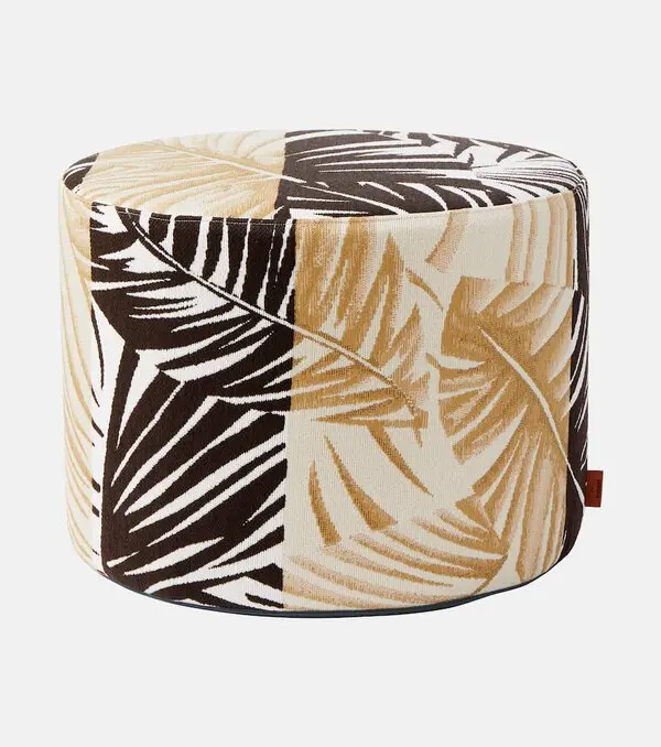 Missoni Bali Floral Pouf - Brown