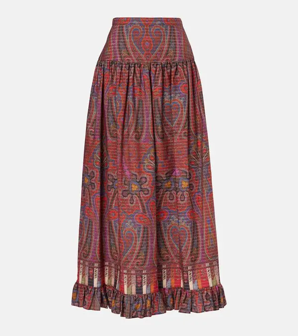 Valentino Garavani Paisley High-rise Maxi Skirt - Multicoloured
