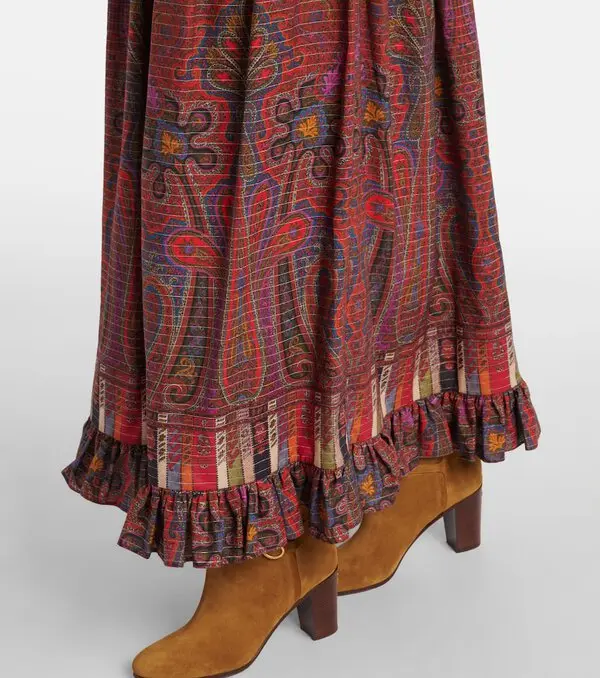 Valentino Garavani Paisley High-rise Maxi Skirt