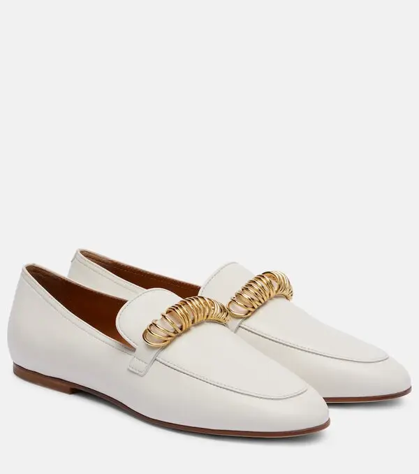 TOD'S Leather Loafers - White