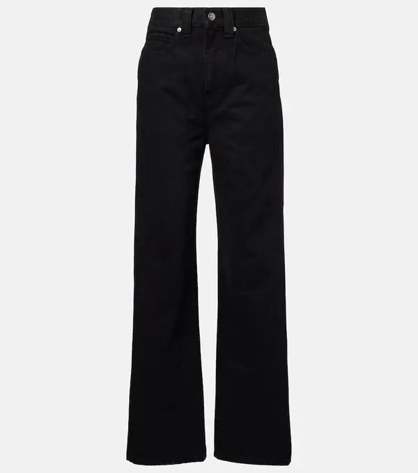 Khaite Bonnie Low-rise Straight Jeans - Black