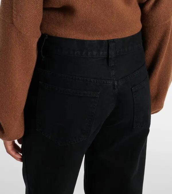 Khaite Bonnie Low-rise Straight Jeans - Black