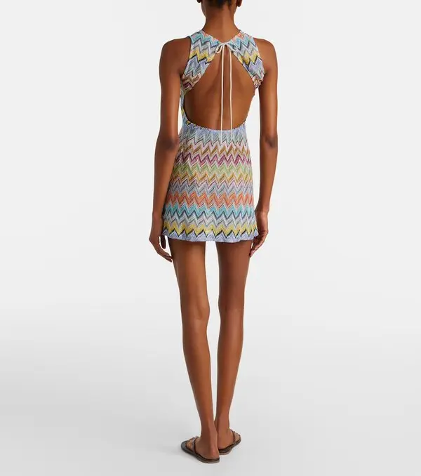 Missoni Zigzag Lamé Mini Dress - Multicoloured