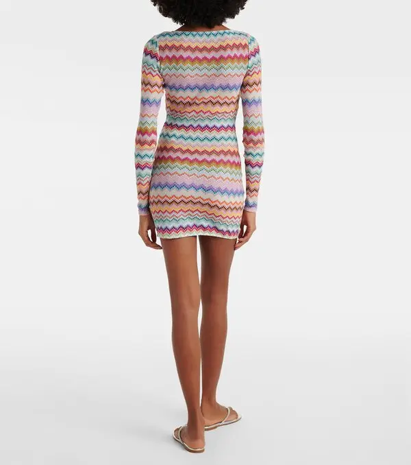 Missoni Zigzag Lamé Mini Dress - Multicoloured