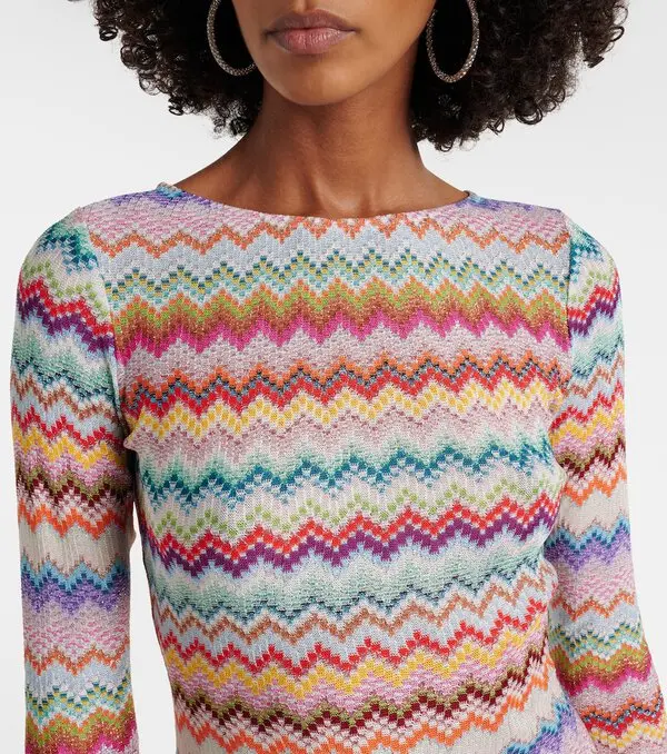 Missoni Zigzag Lamé Mini Dress - Multicoloured