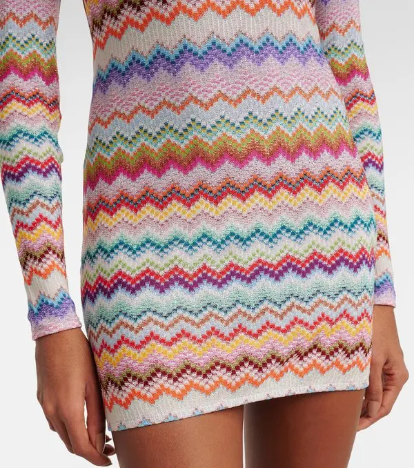 Missoni Zigzag Lamé Mini Dress - Multicoloured