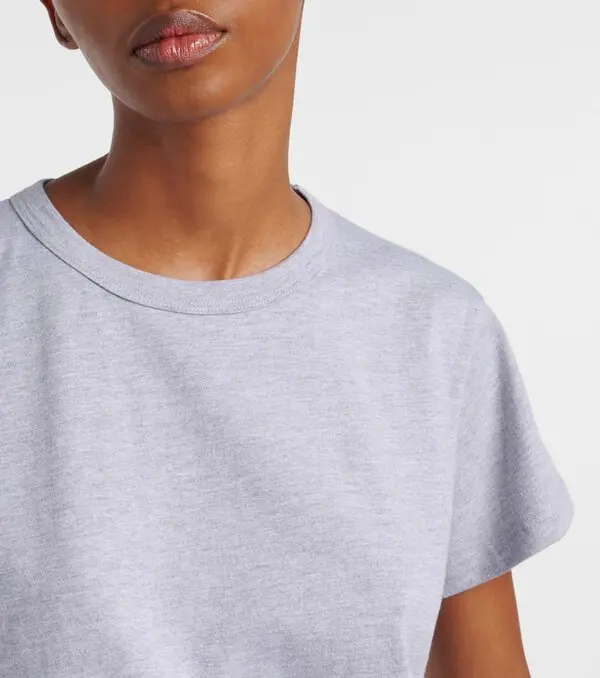 LESET Margo Cotton Jersey T-shirt - Grey