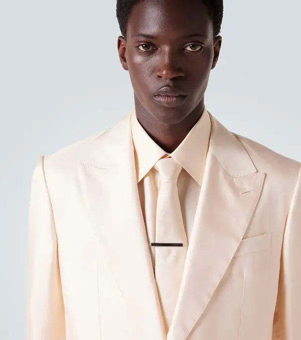 Dolce & Gabbana Silk Twill Sicilia Light Blazer - Beige