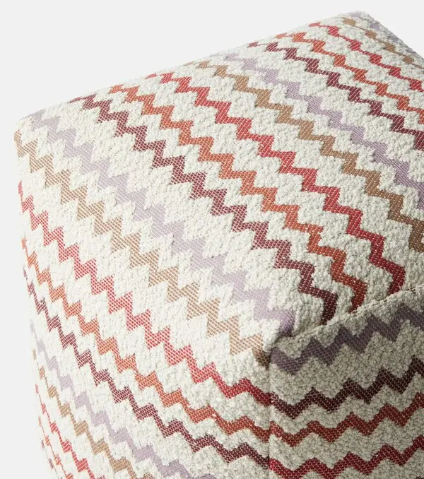 Missoni Capri Zigzag Bouclé Pouf