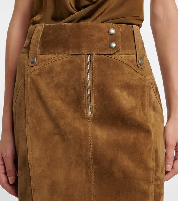 TOM FORD Suede Pencil Skirt