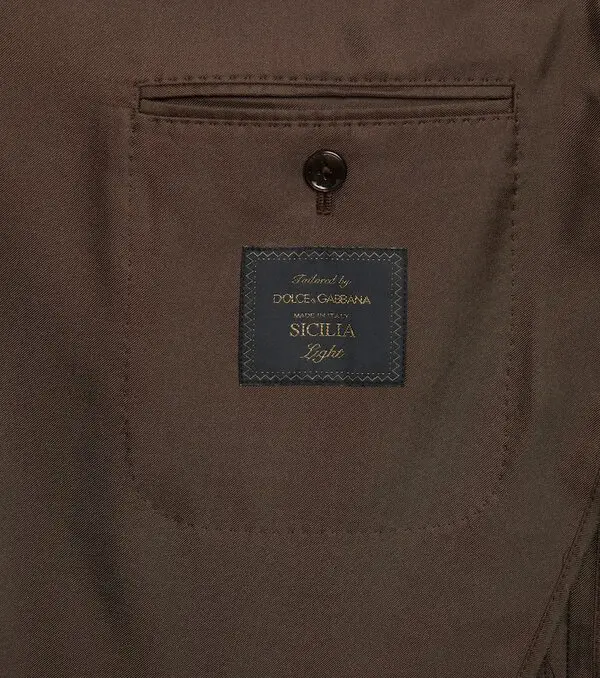 Dolce & Gabbana Double-breasted Silk Twill Blazer