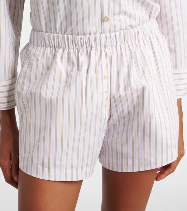 LESET Yoshi Striped Cotton-blend Twill Boxers - Multicoloured