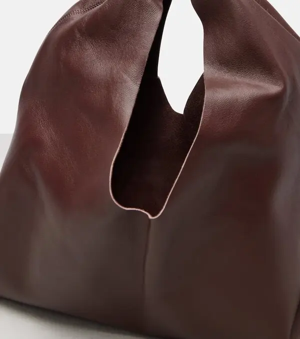 THE ROW Bindle Small Leather Top-handle Bag - Brown
