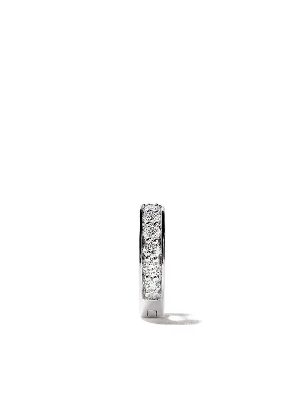 ALINKA 18kt White Gold Irina Diamond Huggie Earring - Silver
